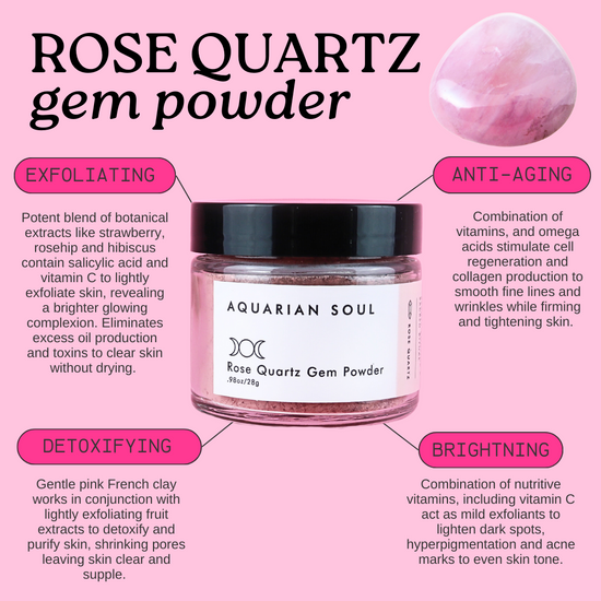 Rose Quartz Gem Powder – Aquarian Soul